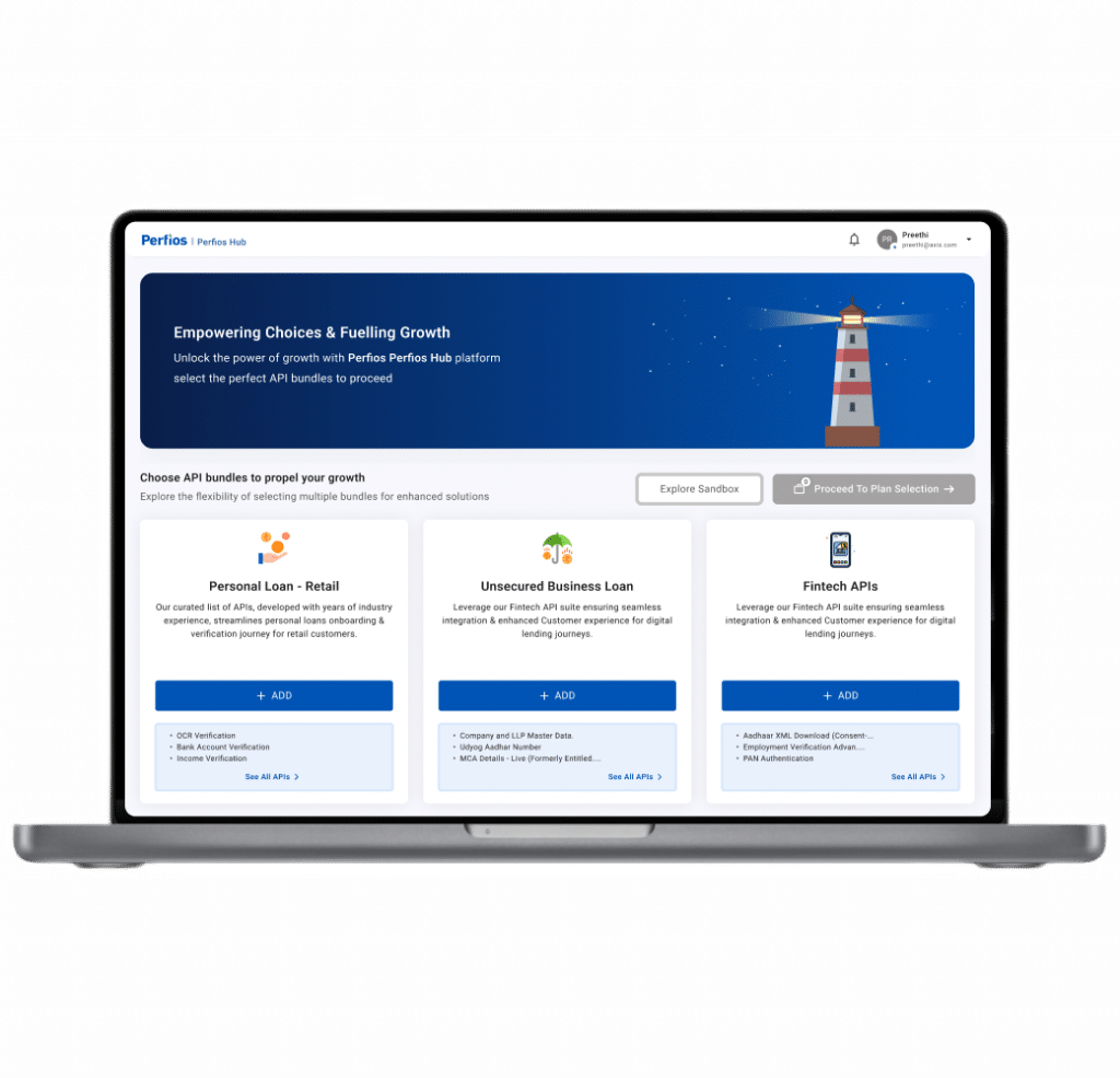 Perfios Hub | Quick Onboarding, Diverse API Access, Unparalleled Support