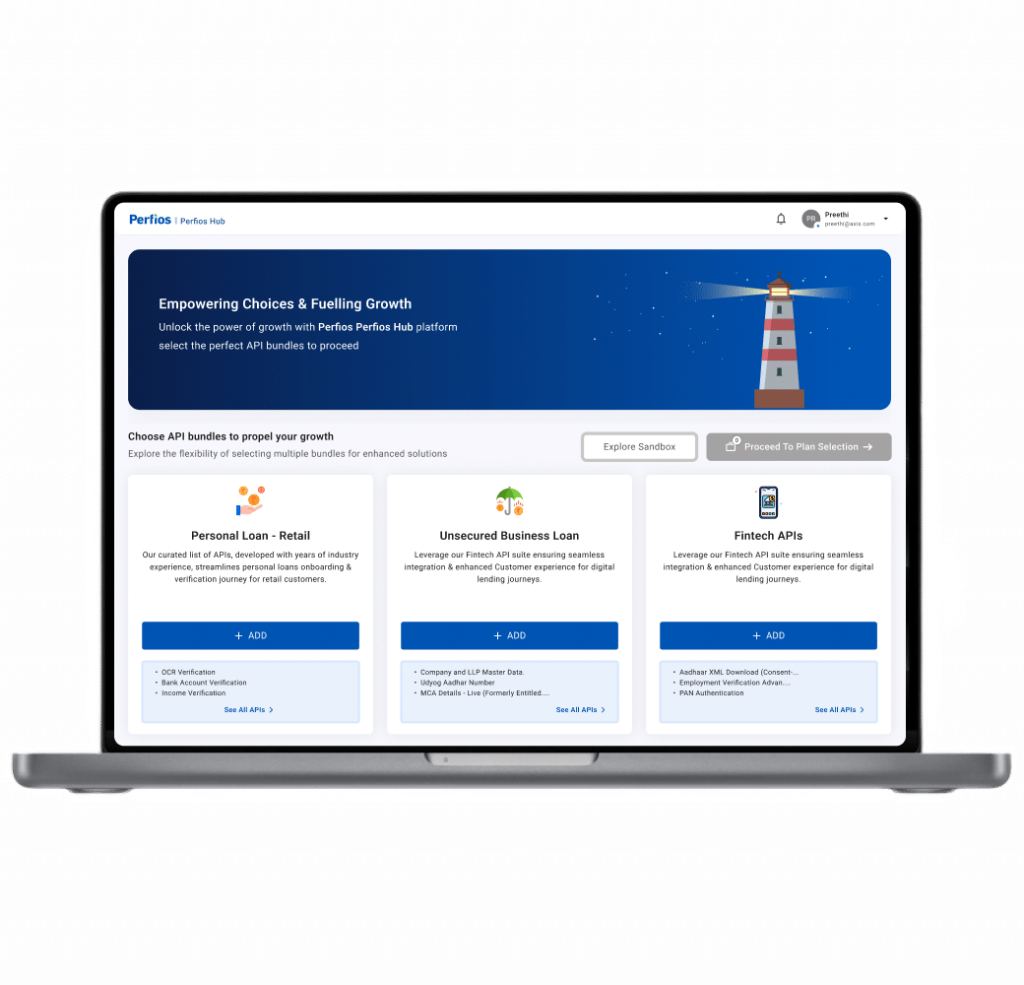 Perfios Hub | Quick Onboarding, Diverse API Access, Unparalleled Support